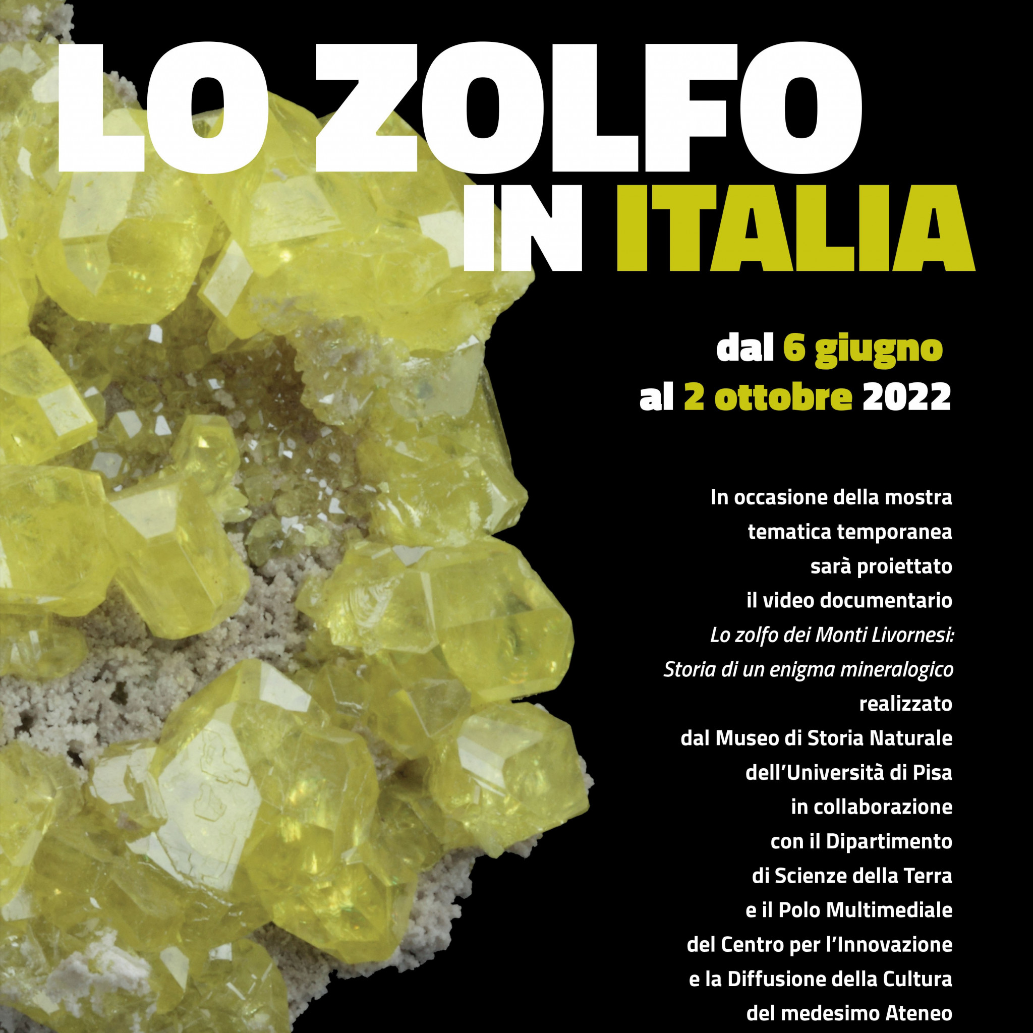 Lo zolfo in Italia - Museo di Storia Naturale dell'Università di Pisa